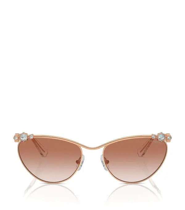 SWAROVSKI Sk7017 Metal Sunglasses - Gold