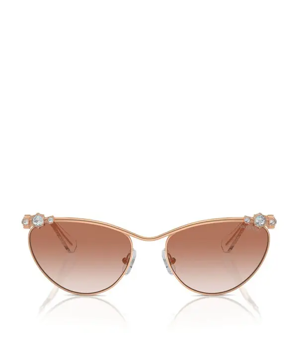 SWAROVSKI Sk7017 Metal Sunglasses - Gold