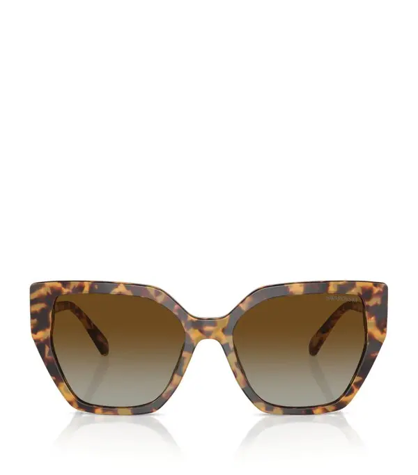 SWAROVSKI Metal Sk6016 Sunglasses - Brown