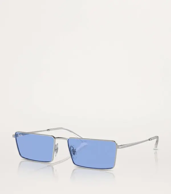 Ray-ban Rectangular Frame Sunglasses - Silver