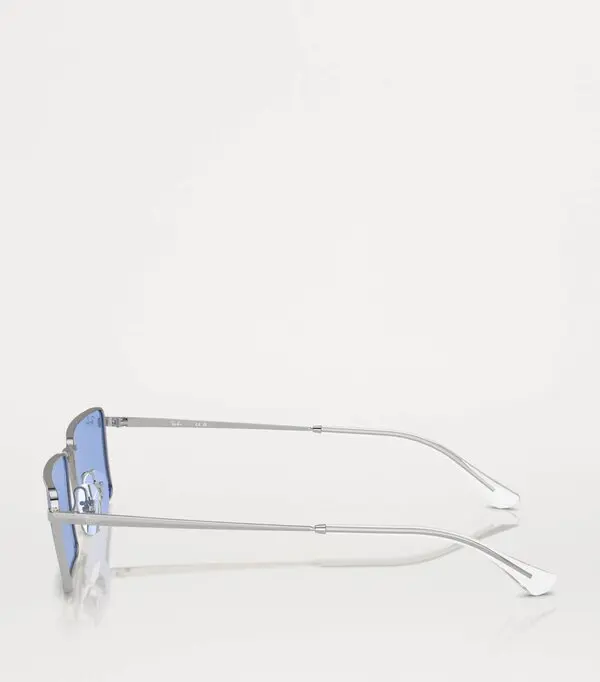 Ray-ban Rectangular Frame Sunglasses - Silver