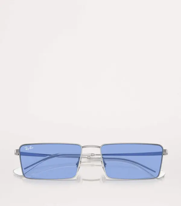 Ray-ban Rectangular Frame Sunglasses - Silver