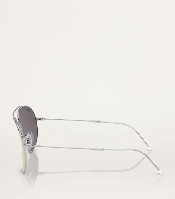 Ray-ban X Lenny Kravitz Aviator Sunglasses - Silver