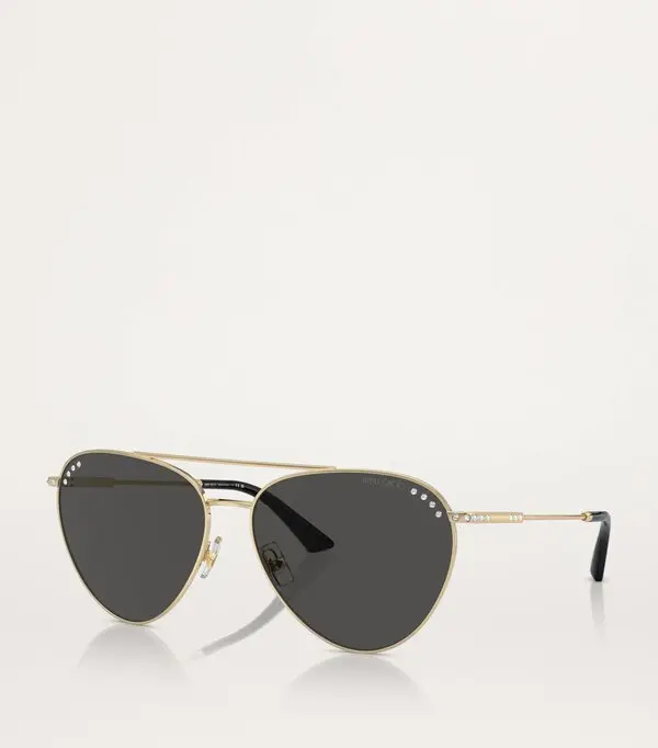 JIMMY CHOO Aviator Sunglasses