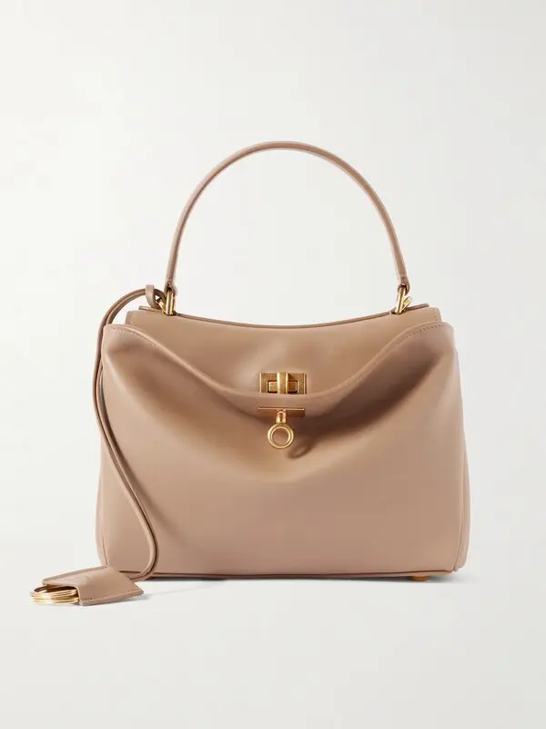 Balenciaga Rodeo Mini Leather Tote - Neutrals