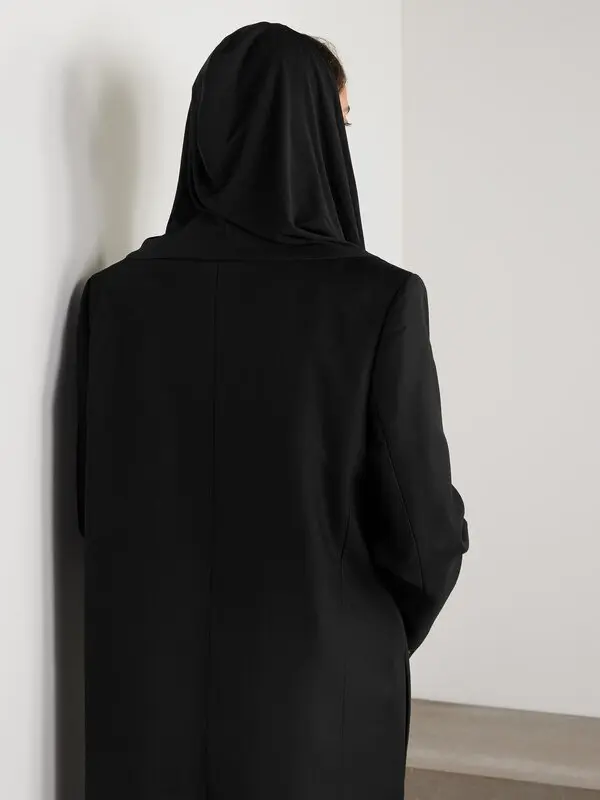 Y/project Hooded Draped Cotton Coat