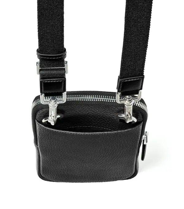 ASPINAL OF LONDON Leather Cross-body Phone Pouch - Black