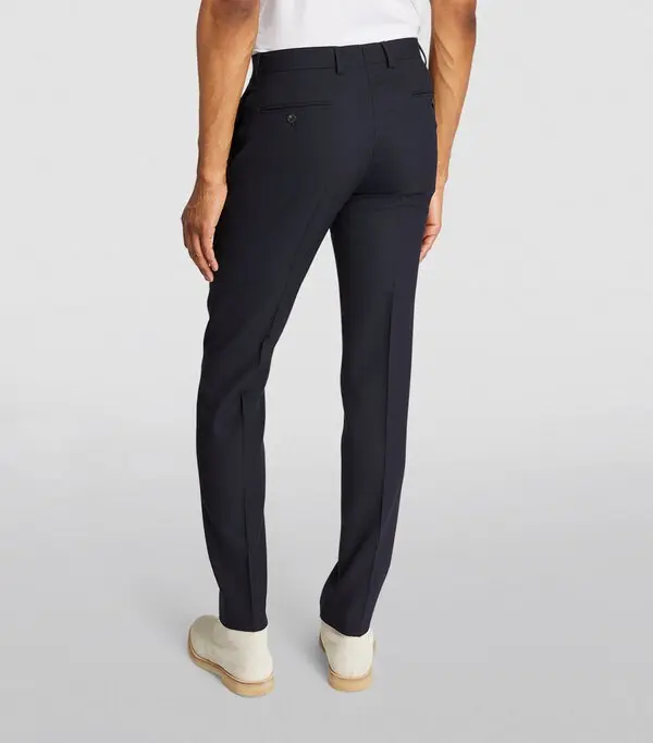 Sandro Wool Suit Trousers - Blue