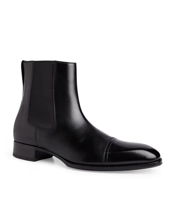 TOM FORD Patent Leather Chelsea Boots