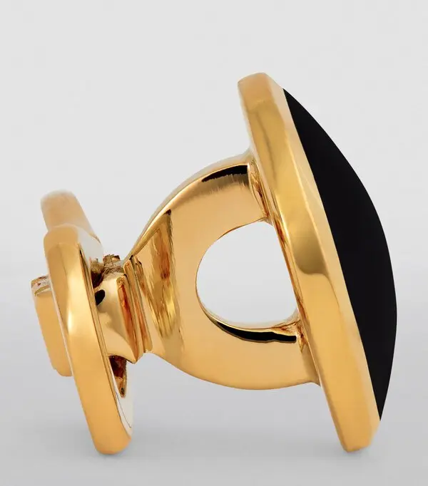 TOM FORD Yellow And Onyx Cufflinks