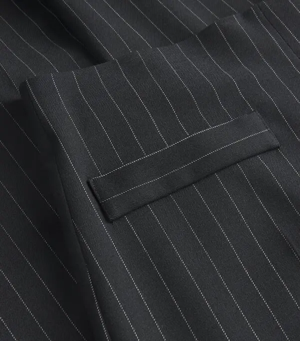 Sandro Pinstriped Wide-leg Tailored Trousers