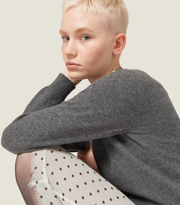 Miu Miu Cashmere Logo Cardigan