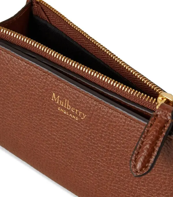 Mulberry Bifold Zipped Continental Wallet - Brown