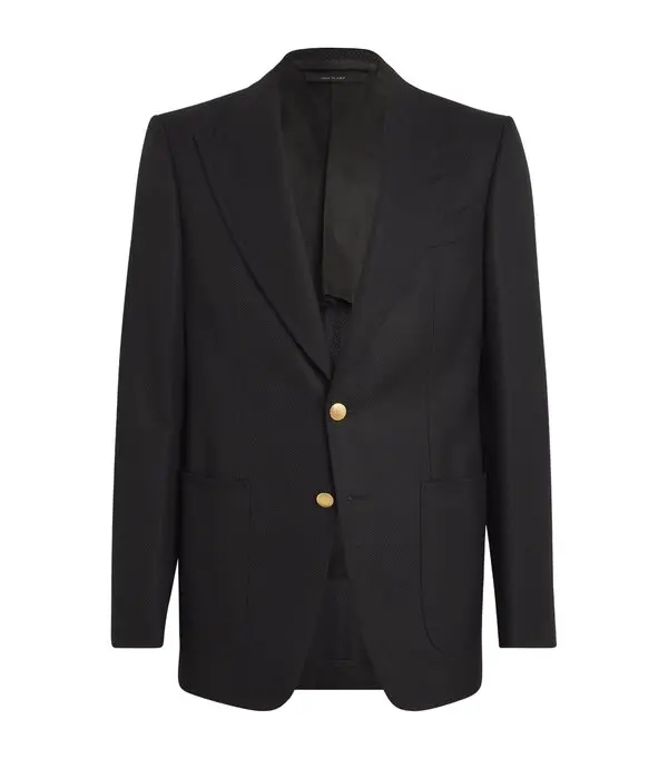 TOM FORD Wool-mohair Blazer - Black