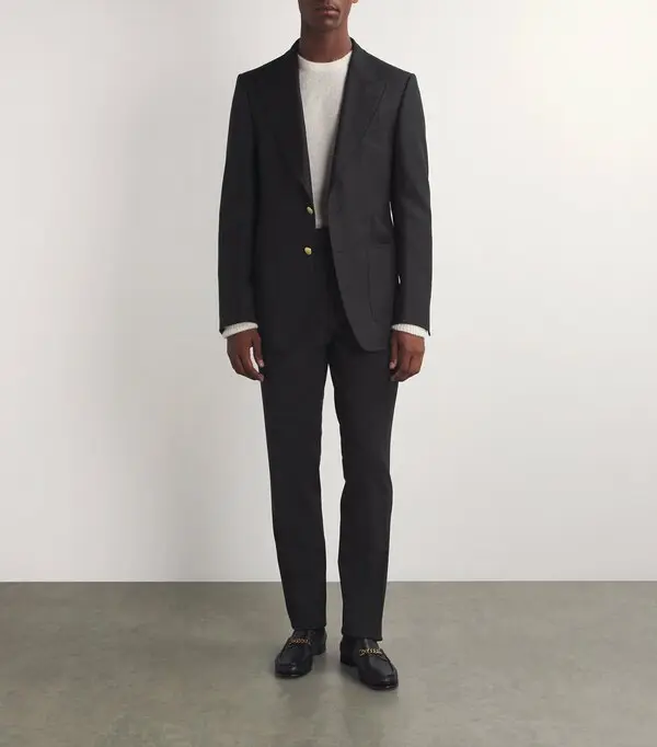 TOM FORD Wool-mohair Blazer - Black
