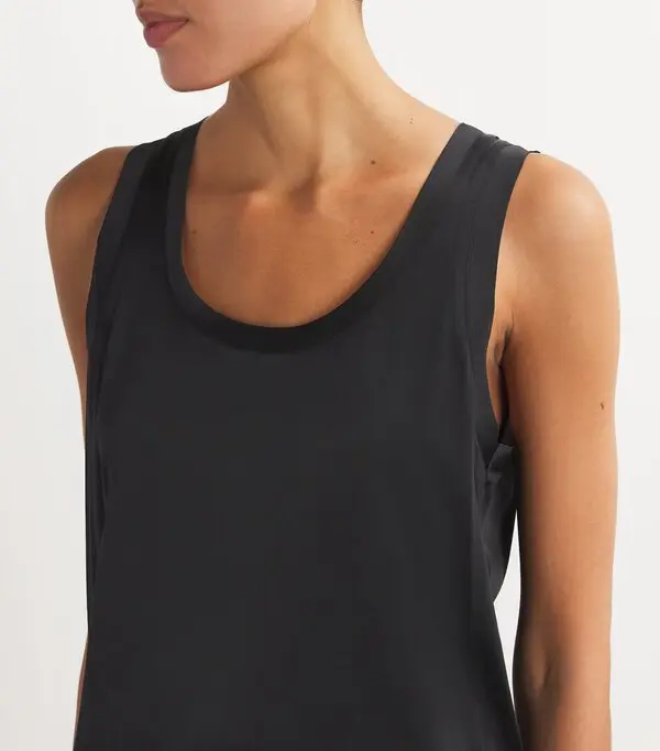 Maje Stretch-silk Tank Top - Black