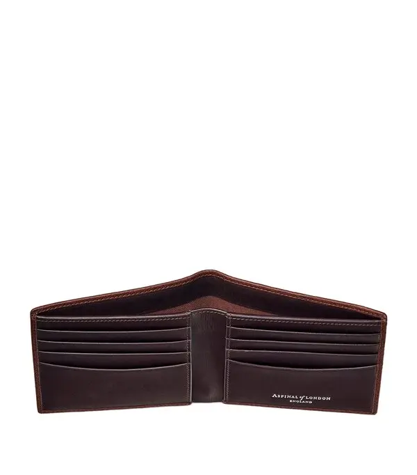 ASPINAL OF LONDON Classic Billfold Leather Wallet - Brown