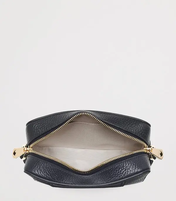 ASPINAL OF LONDON Leather Camera Bag - Navy