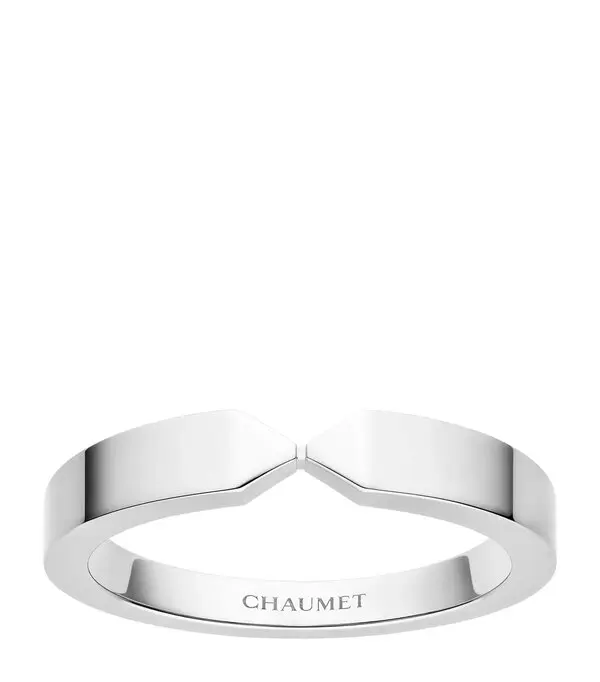 CHAUMET Platinum Triomphe De Wedding Band - Silver