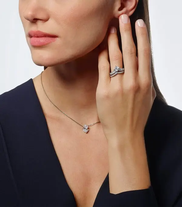 CHAUMET White Gold And Diamond Égrette Ring