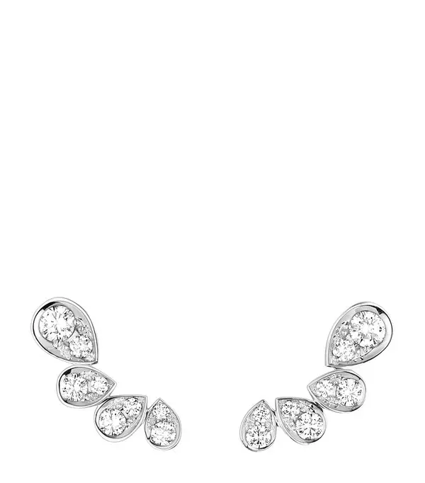 CHAUMET Joséphine Ronde D'aigrettes Earrings - Silver