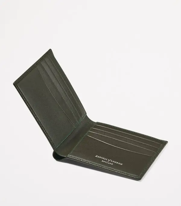 ASPINAL OF LONDON Leather Bifold Wallet - Green