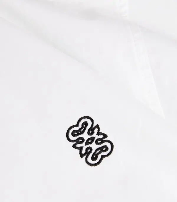 Sandro Cotton Logo Cropped Shirt