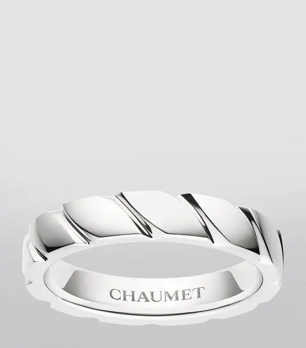 CHAUMET Platinum Twisted Wedding Ring