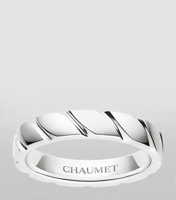 CHAUMET Platinum Twisted Wedding Ring