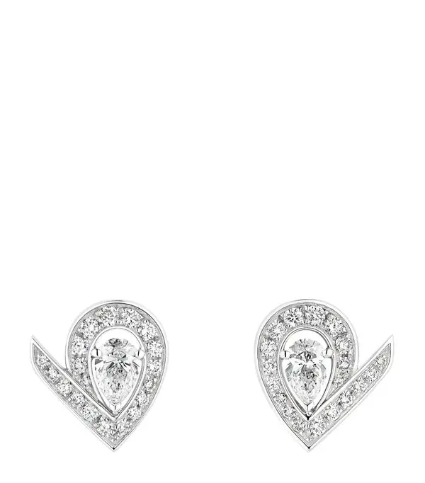 CHAUMET Joséphine Aigrette Stud Earrings - Silver