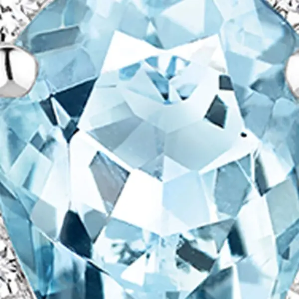 CHAUMET White Gold, Diamond And Aquamarine Joséphine Aigrette Stud Earrings