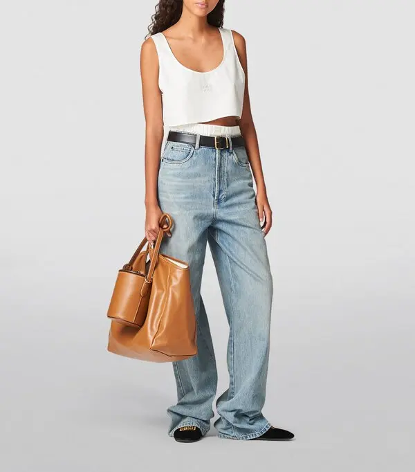 Miu Miu Straight-leg Jeans - Turquoise