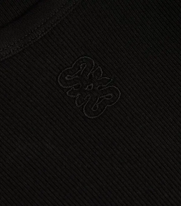 Sandro Ribbed Tank Top - Black