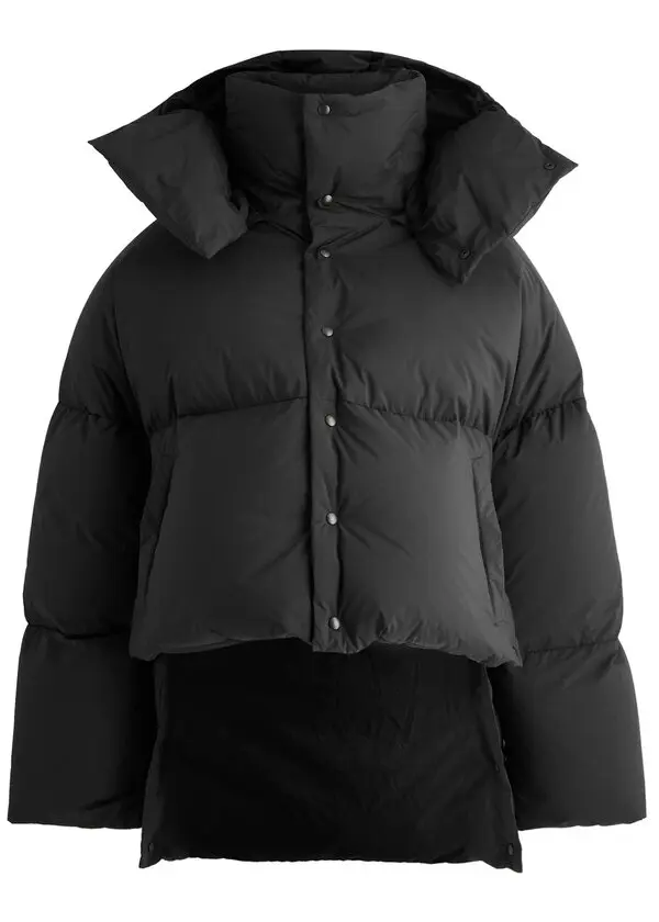 Alaïa Hooded Quilted Shell Jacket