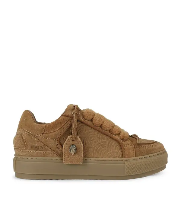Kurt Geiger Suede Southbank Tag Sneakers - Beige