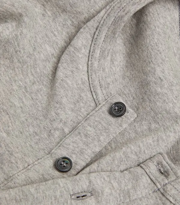 TOM FORD Cotton-blend Lounge Henley Top - Grey