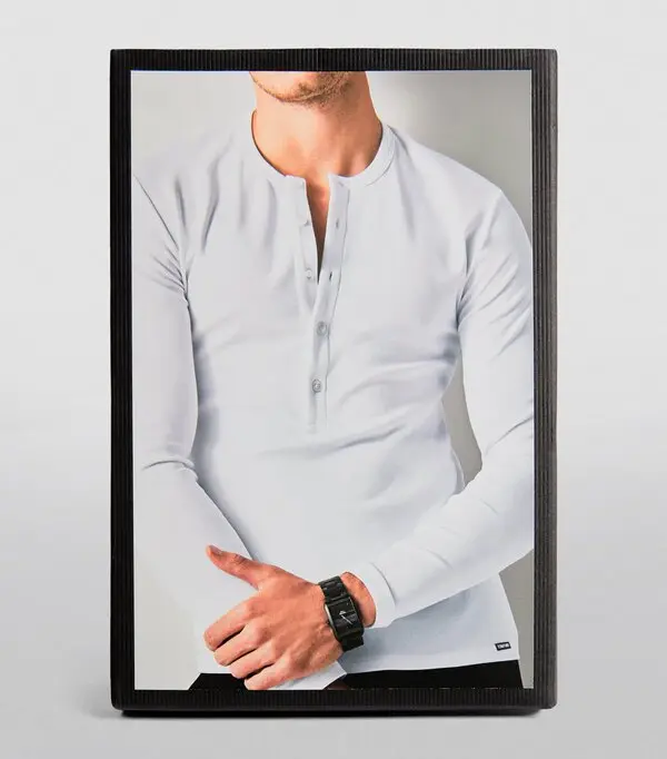 TOM FORD Cotton-blend Lounge Henley Top - Grey