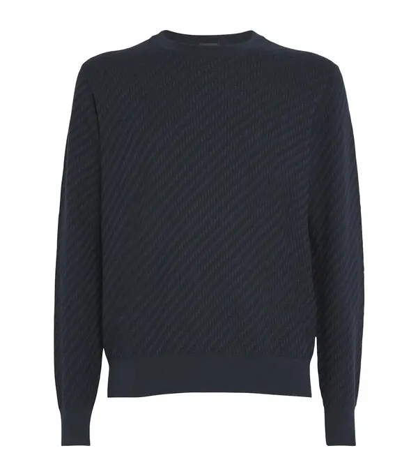 Brioni Cotton-silk-cashmere Sweater - Blue