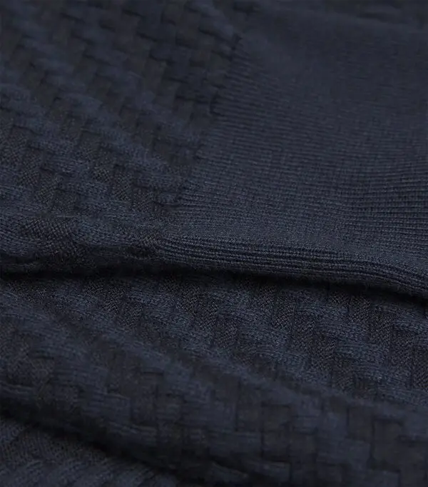 Brioni Cotton-silk-cashmere Sweater - Blue