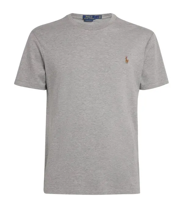 Polo Ralph Lauren Pima Cotton Polo Pony T-shirt - Grey