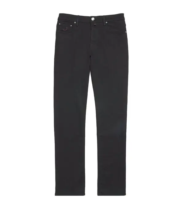 Jacob Cohen Limited Edition Bard Slim Jeans With Lizard-skin Patch