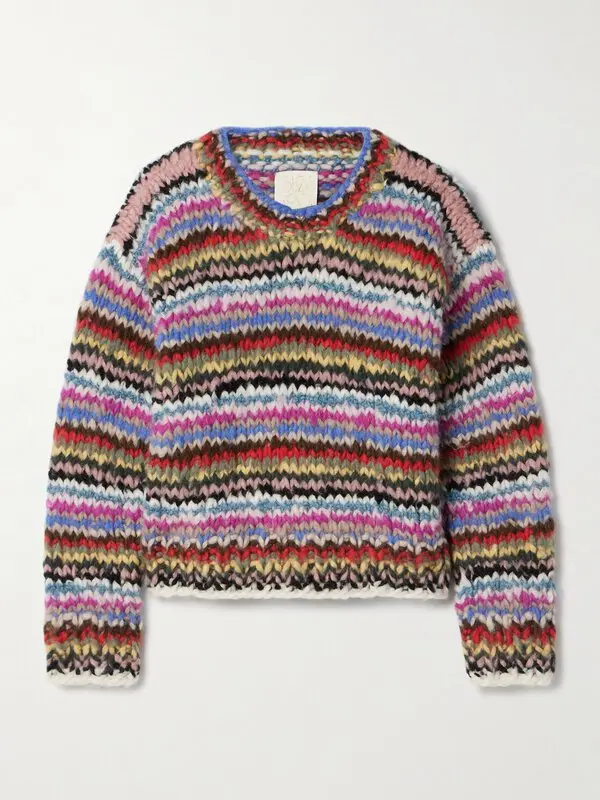 Suzie Kondi Jooshi' Striped Cashmere Sweater