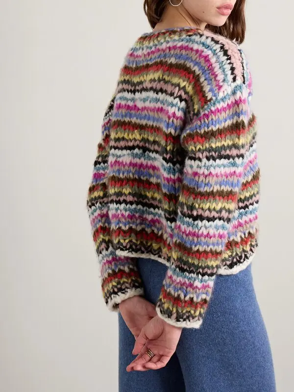 Suzie Kondi Jooshi' Striped Cashmere Sweater
