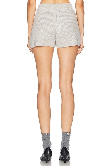 AEXAE Cashmere Blend Cable Knit Short