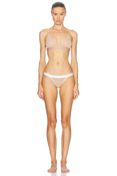 NEGATIVE UNDERWEAR Sieve Triangle Bra - Buff