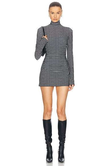 Norma Kamali Long Sleeve Turtleneck Pickleball Dress