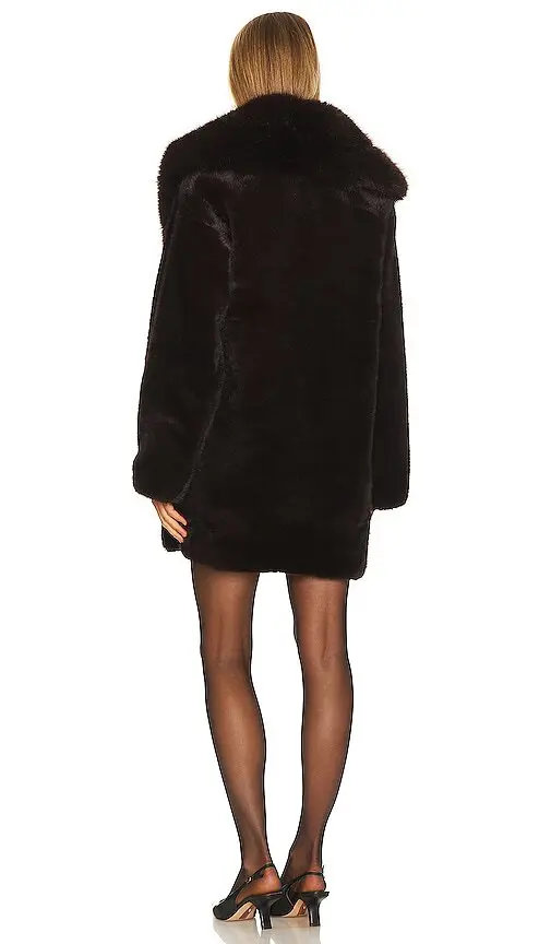 Adrienne Landau Faux Fur Coat