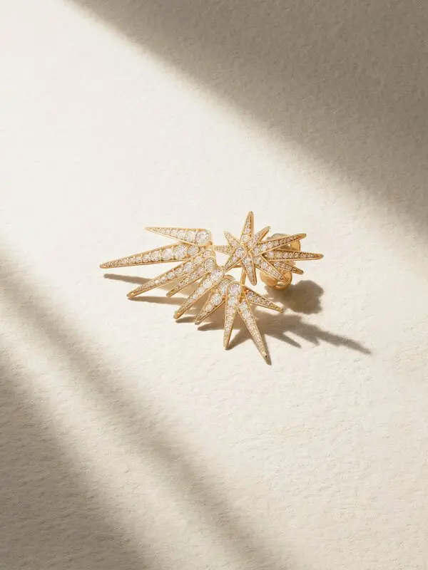 OLE LYNGGAARD COPENHAGEN Funky Shooting Stars 18-karat Diamond Single Earring - Gold