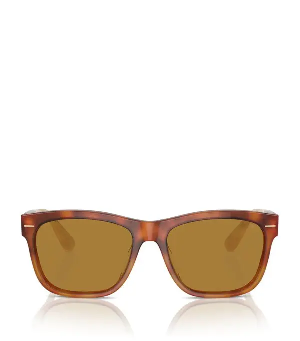 Brunello Cucinelli Acetate Wayfarer Sunglasses - Brown