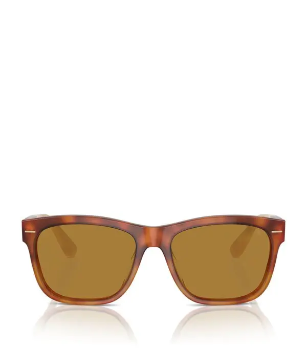 Brunello Cucinelli Acetate Wayfarer Sunglasses - Brown